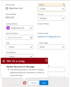 Custom Error Element in Record Triggered Flow - Salesforce Geek