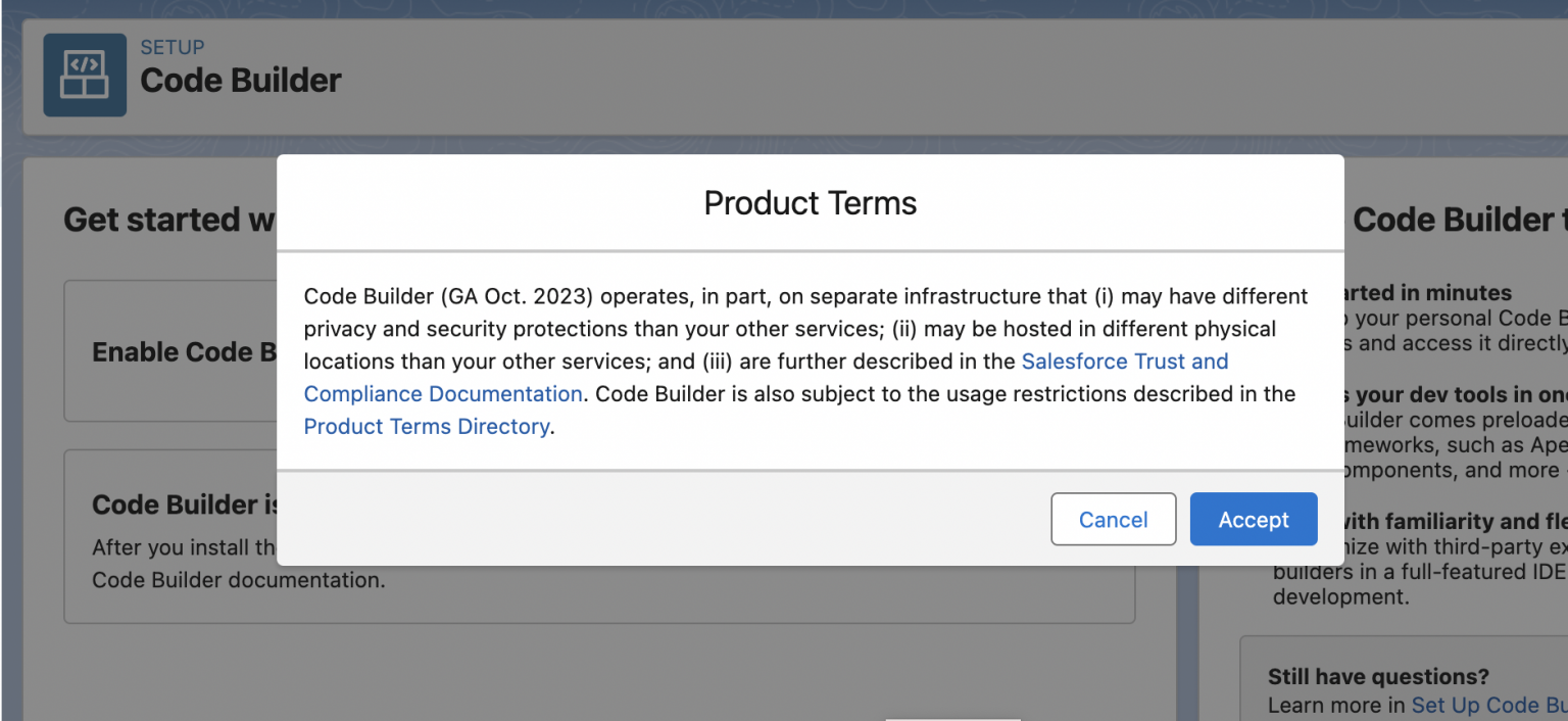 Code Builder in Salesforce - Salesforce Geek
