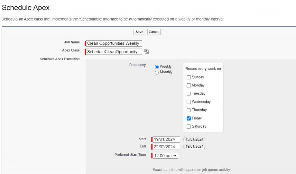 Schedule Apex in Salesforce with example - Salesforce Geek