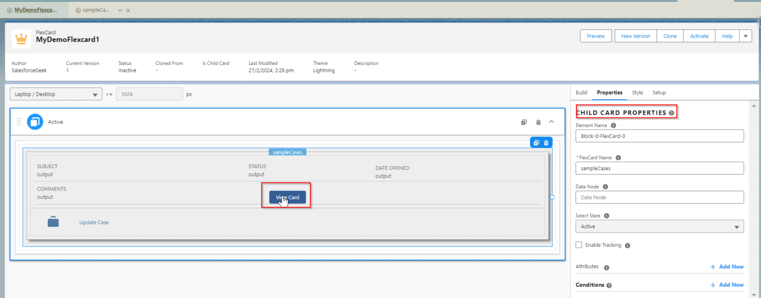 Flexcard Data Source and Build Elements in Omnistudio - Salesforce Geek