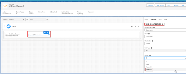 Flexcard Data Source and Build Elements in Omnistudio - Salesforce Geek