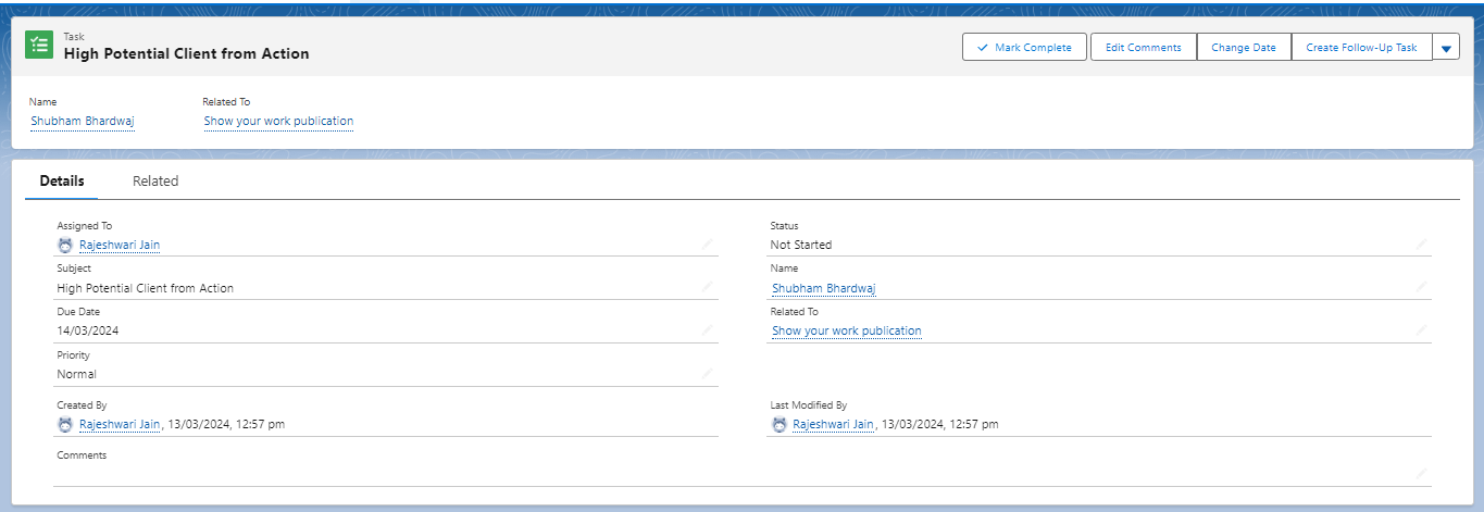 How to create a task using flow in Salesforce - Salesforce Geek