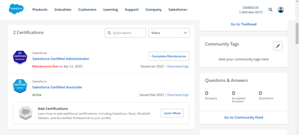 How to verify your Salesforce Certification - Salesforce Geek