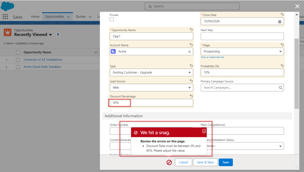 20 Important Validation Rules In Salesforce Salesforce Geek
