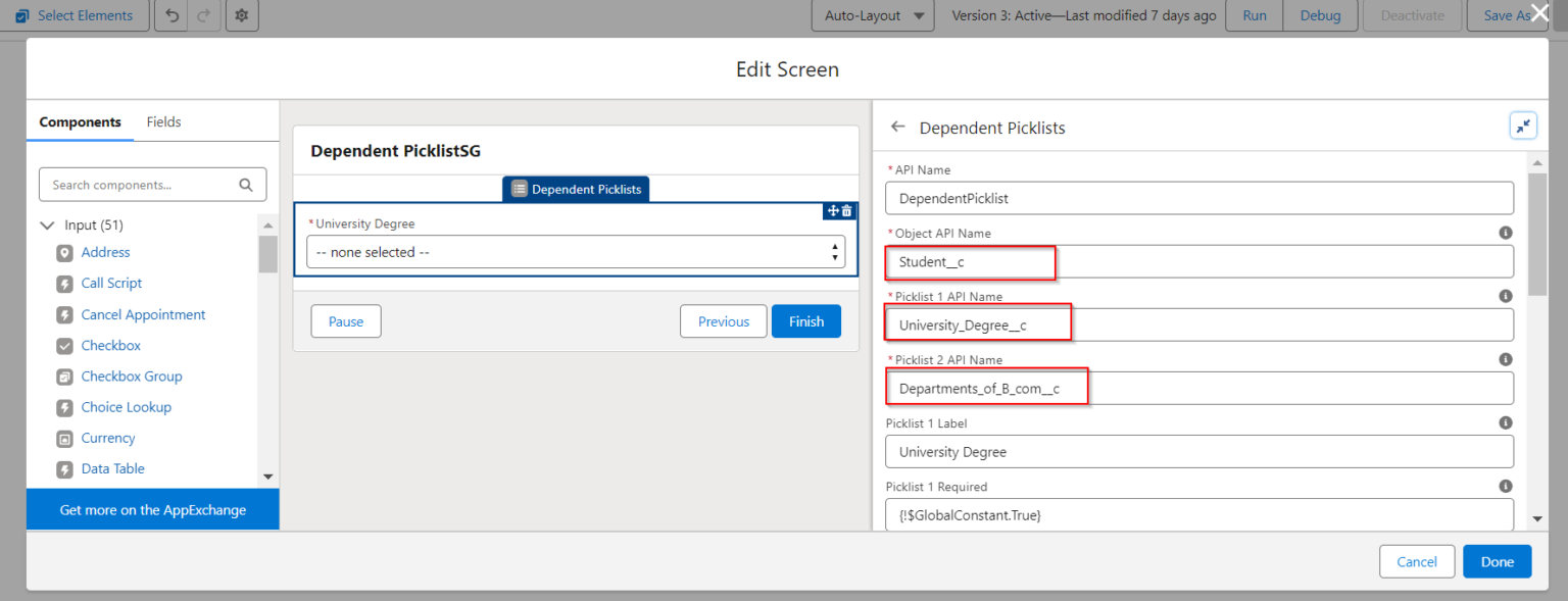 Dependent picklist in Salesforce Flow - Salesforce Geek