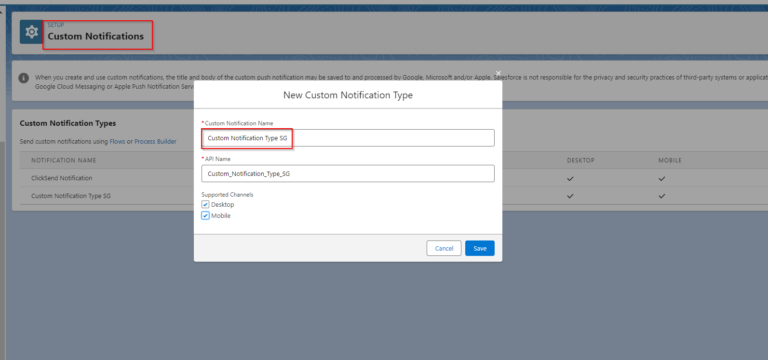 Custom Notification In Salesforce Flow Salesforce Geek