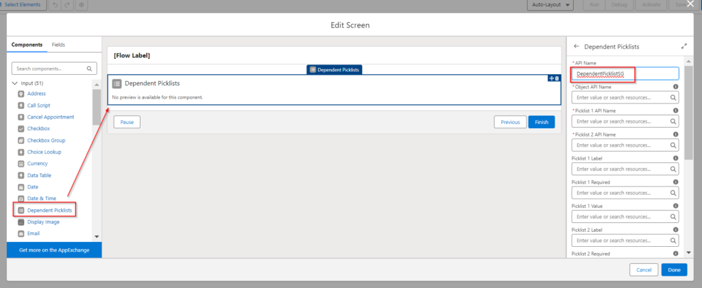 Dependent picklist in Salesforce Flow - Salesforce Geek