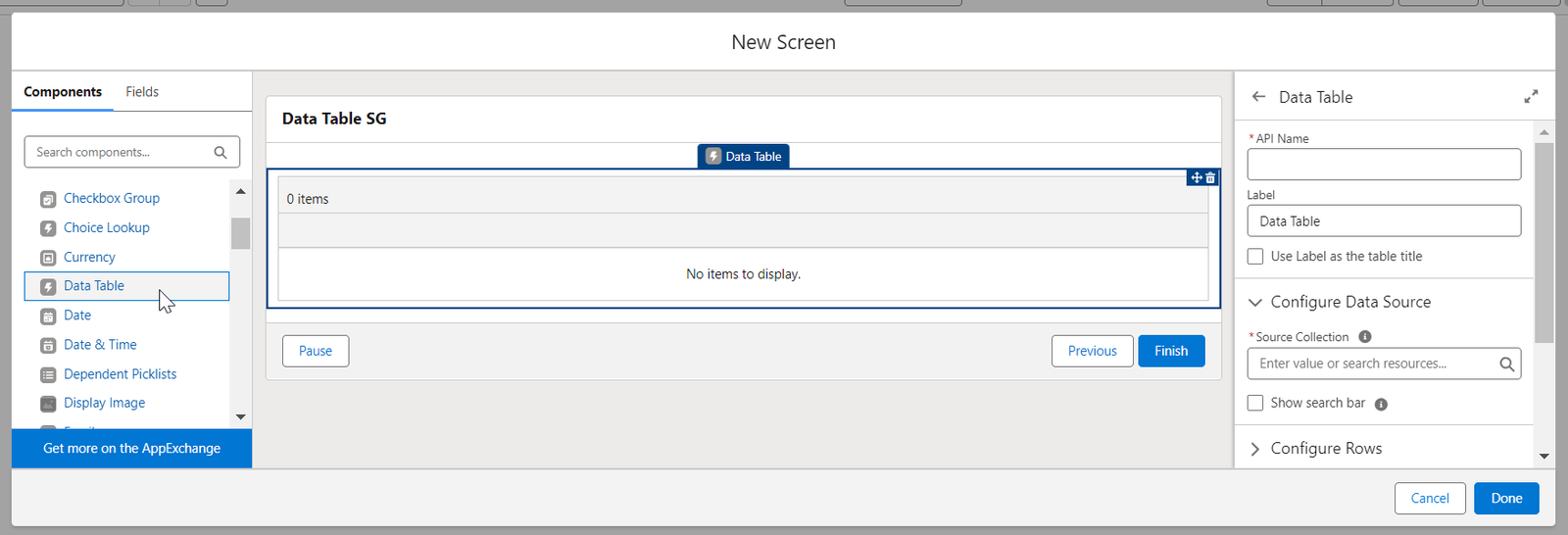 Data Table in Salesforce Flow - Salesforce Geek