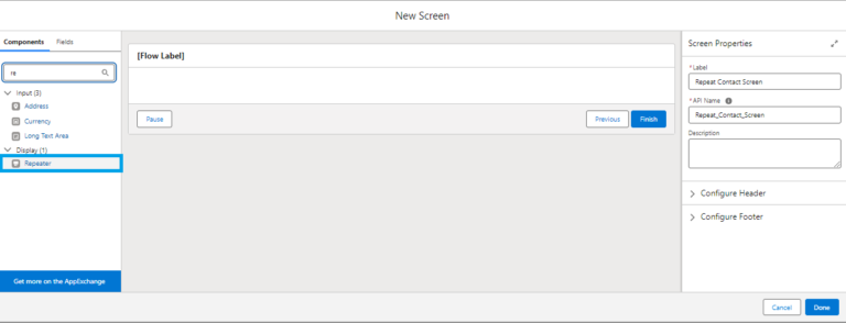 Repeater Component in Salesforce Flow - Salesforce Geek