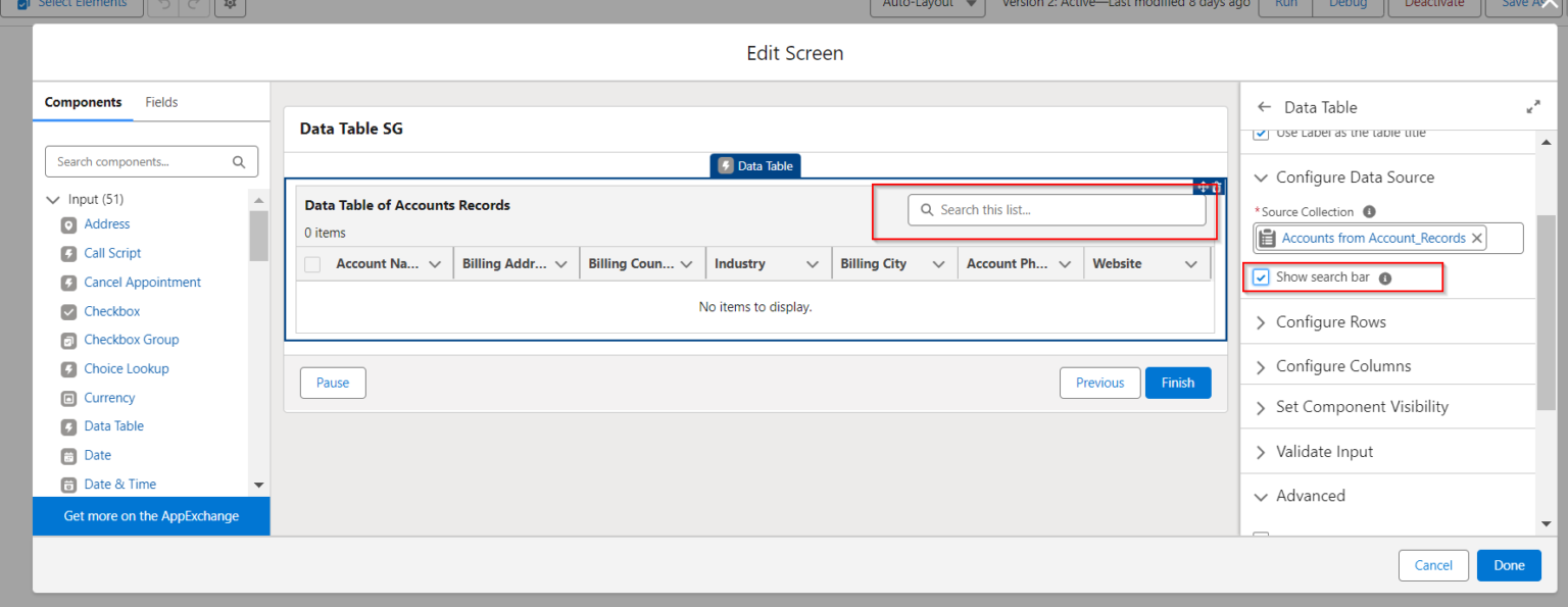 Data Table In Salesforce Flow Salesforce Geek