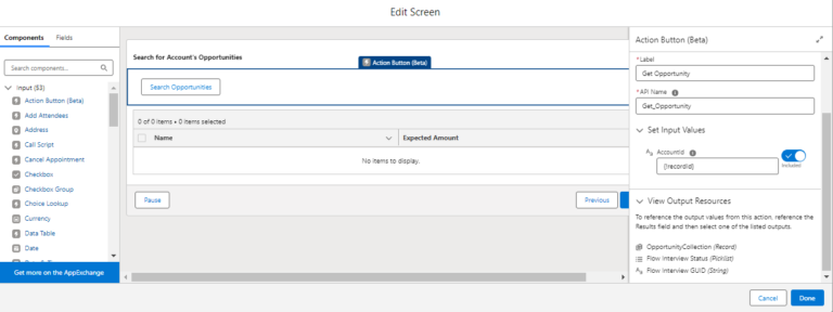 Action Buttons in Screen Flow in Salesforce - Salesforce Geek