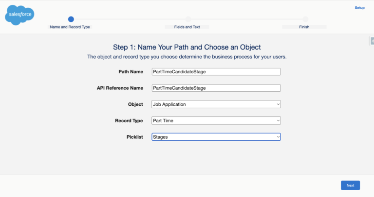 Path setting in salesforce with example - Salesforce Geek