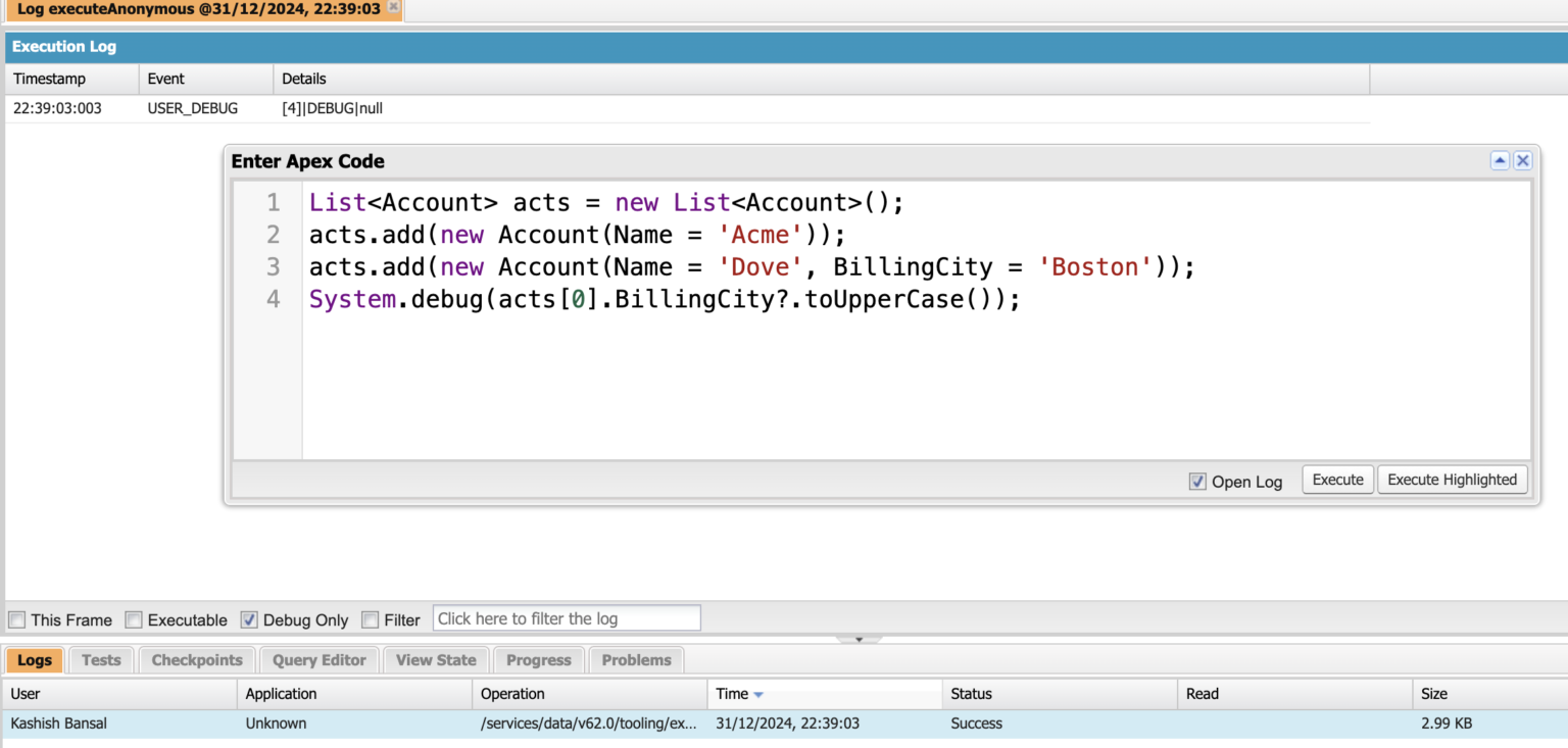 Ternary Operator in Salesforce - Salesforce Geek