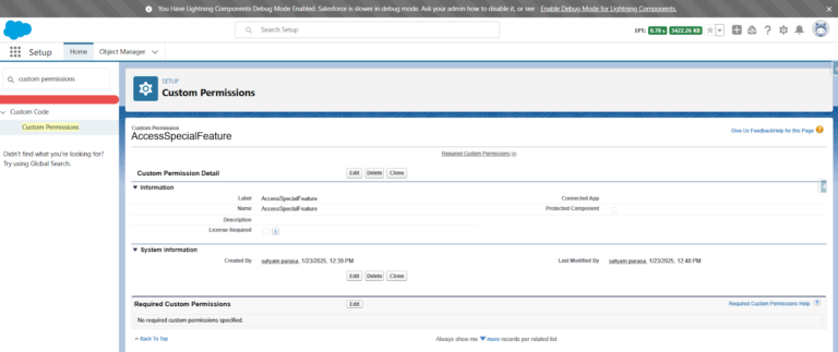 How To Use Custom Permissions In Apex Salesforce Geek