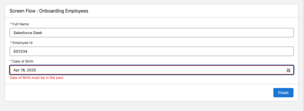 Validation in Screen Flow in Salesforce | Salesforce Spring'25 ...