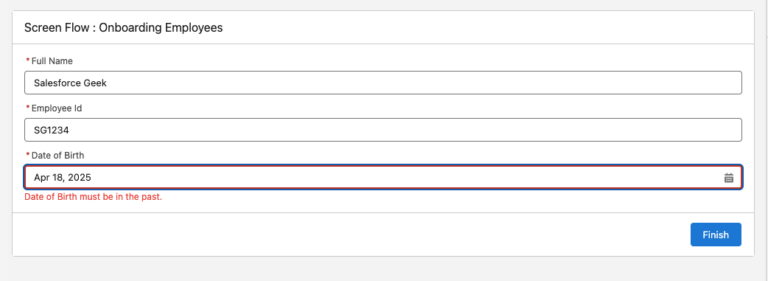 Validation in Screen Flow in Salesforce | Salesforce Spring'25 ...