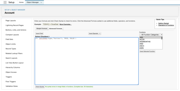 Formula fields in Salesforce with examples - Salesforce Geek