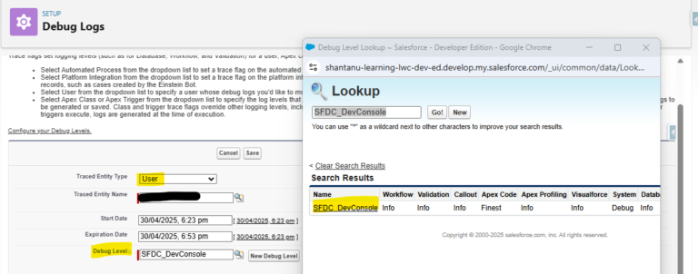 How to Use Debug Logs in Salesforce - Salesforce Geek