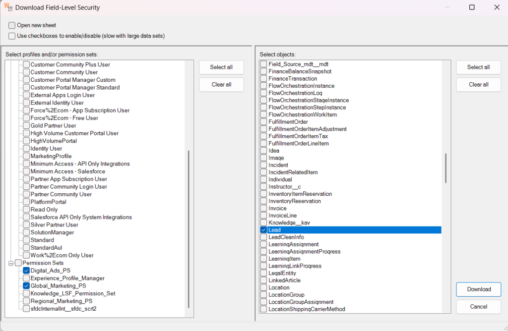 Mass Update Salesforce Field Access using Excel - Salesforce Geek
