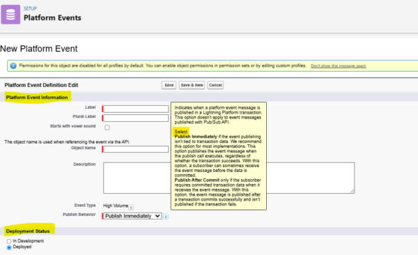Platform Events in Salesforce - Salesforce Geek