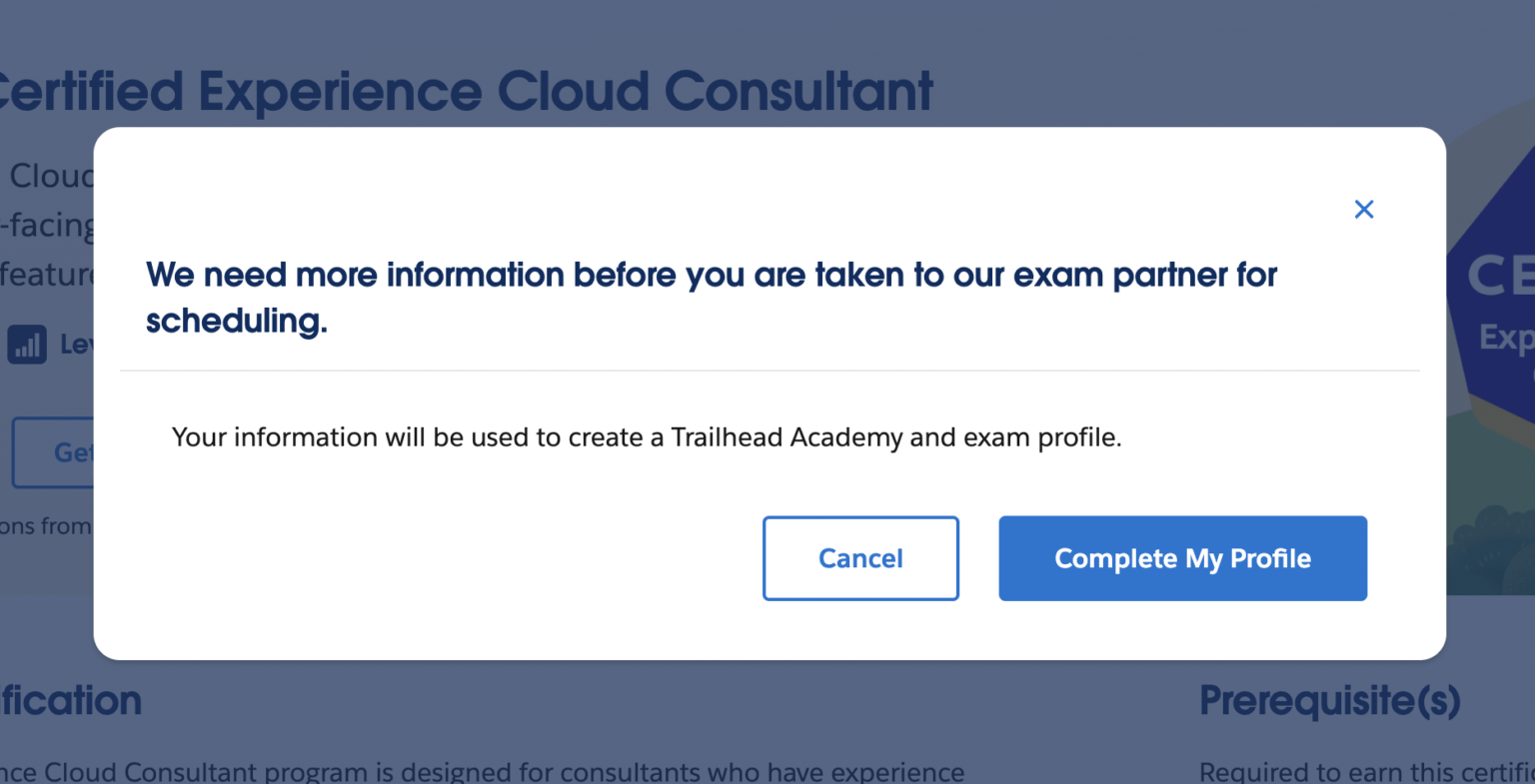 How to Register for Salesforce Certification Exam on Trailhead Academy ...