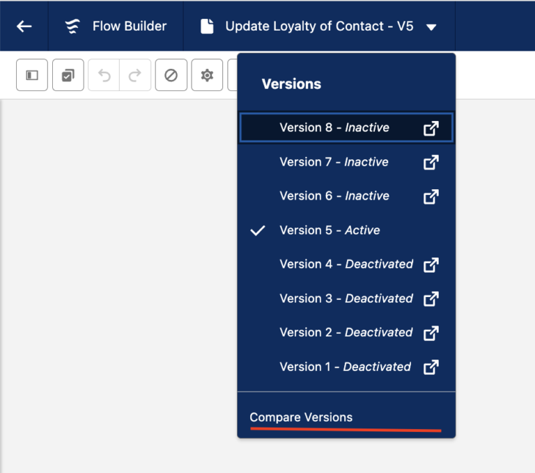 How to compare two Flow Versions in Salesforce - Salesforce Geek