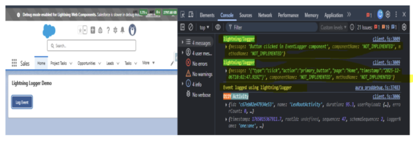 What is Lightning Logger in LWC with Example - Salesforce Geek